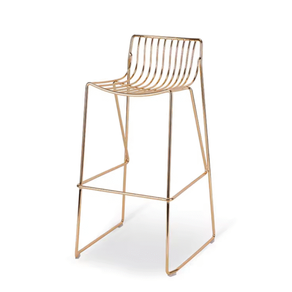 Gold Wire Stool/ Arrow Stools Hire – Party Hire Destination